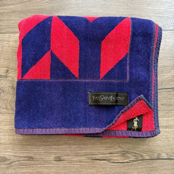 Yves Saint Laurent | Bath | Ysl Yves Saint Laurent Red Blue 0 Cotton ...